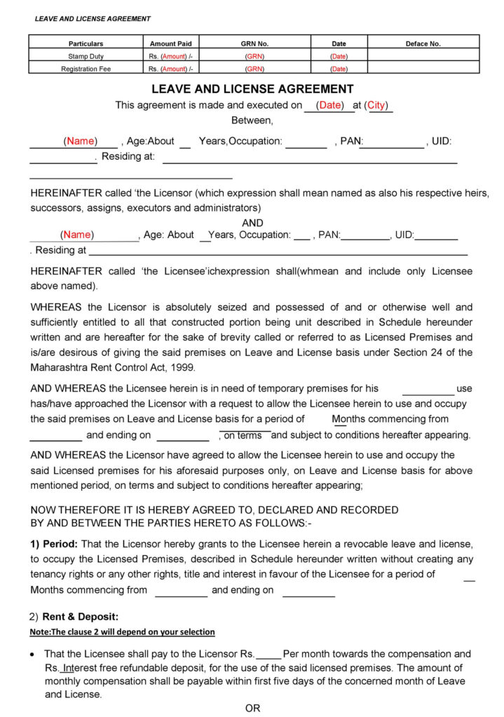 Free Licensing Agreement Sample Template | Template Samples