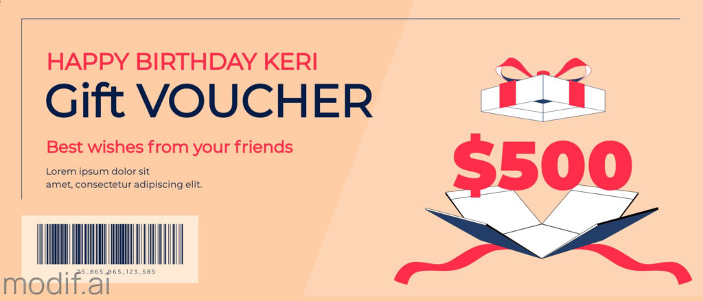 Gift Voucher Sample Template | Template Samples