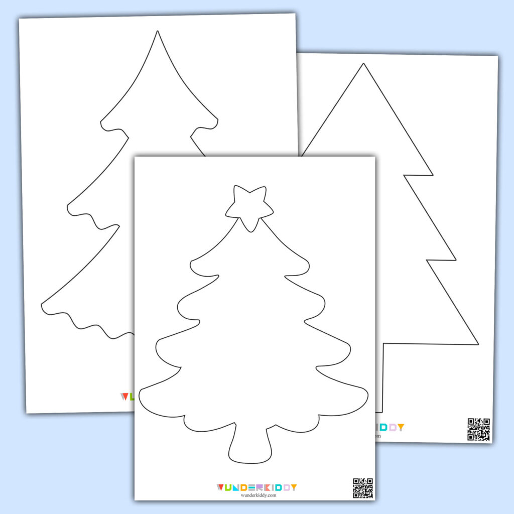Christmas Tree Cut Out Templates | Template Samples