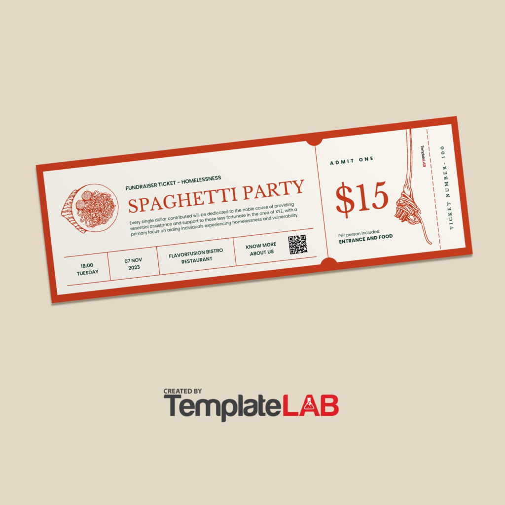 Free Printable Fundraiser Ticket Template | Template Samples