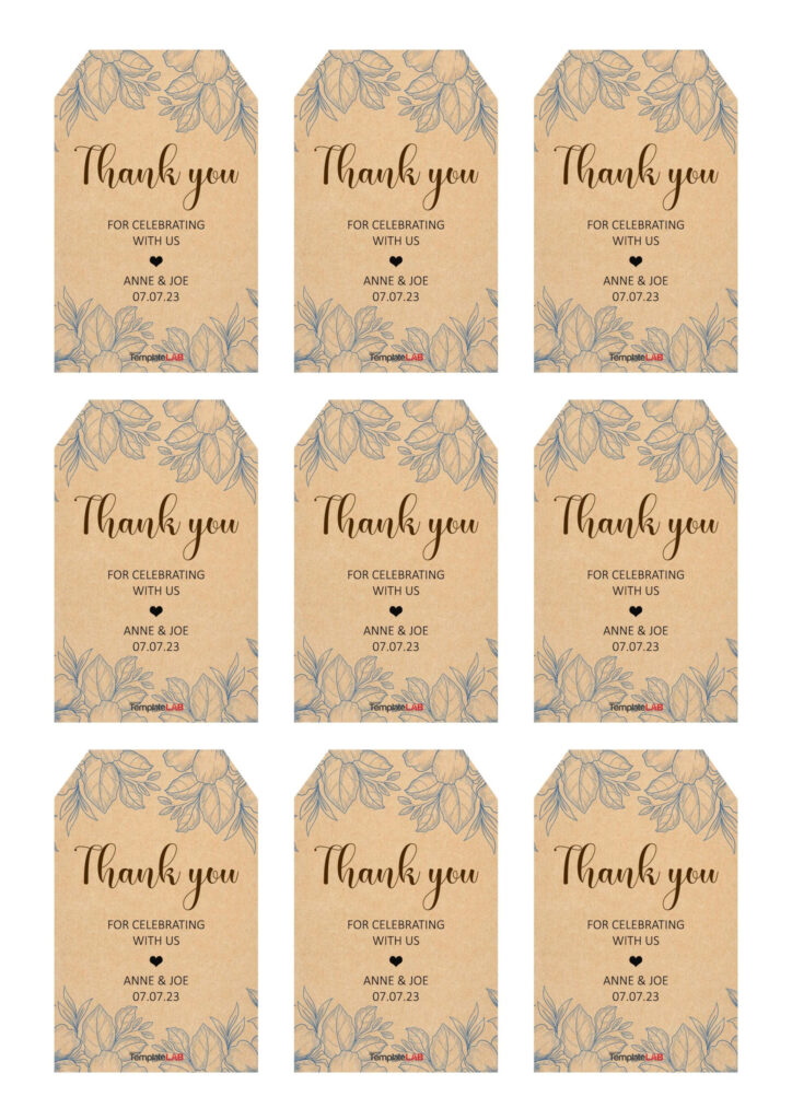 Free Printable Editable Gift Tag Template | Template Samples