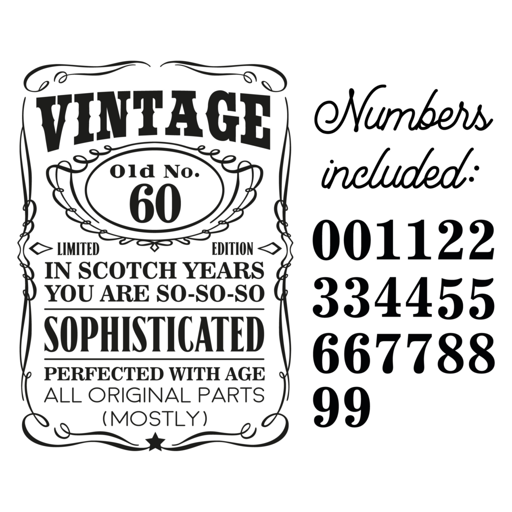 Free Printable Aged To Perfection Template | Template Samples