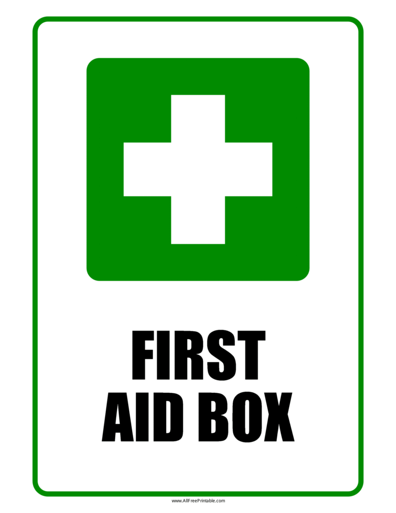 Free Printable First Aiders Sign Template | Template Samples