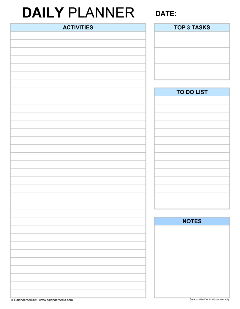 Free Printable Diary Pages Template | Template Samples
