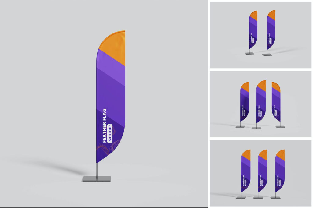 Feather Flag Indesign Template | Template Samples