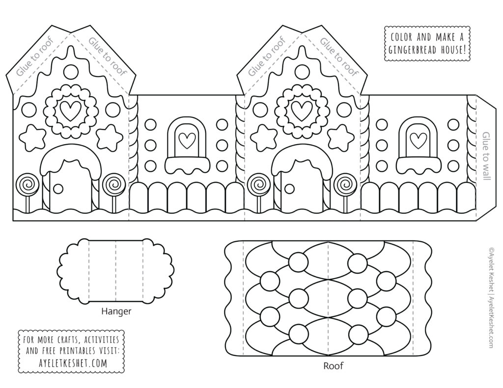 Free Gingerbread House Templates | Template Samples