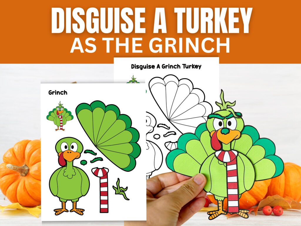 Grinch Disguise A Turkey Template | Template Samples