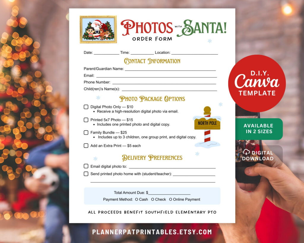 Christmas Order Form Template | Template Samples