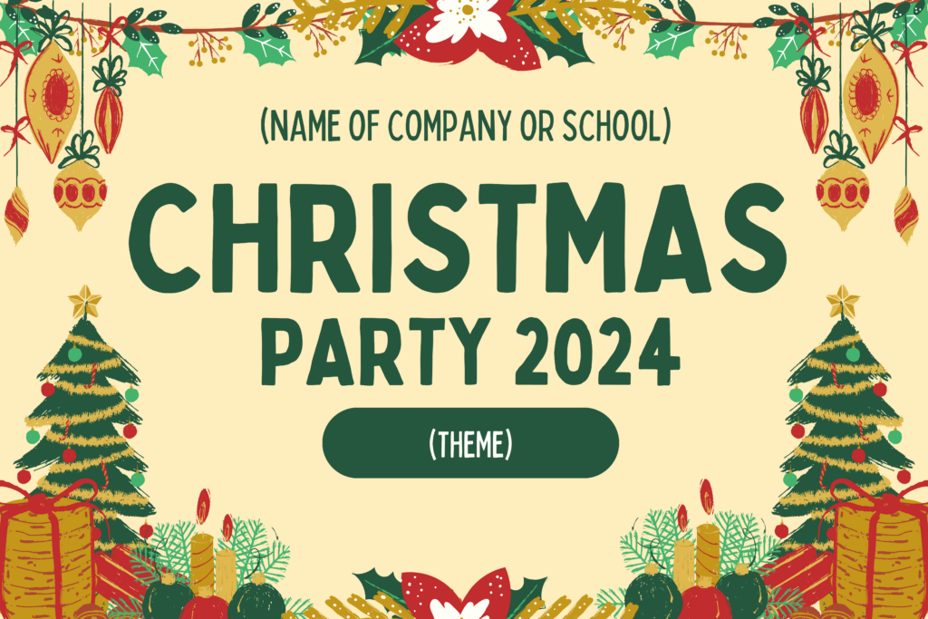 Christmas Party Banner Template | Template Samples