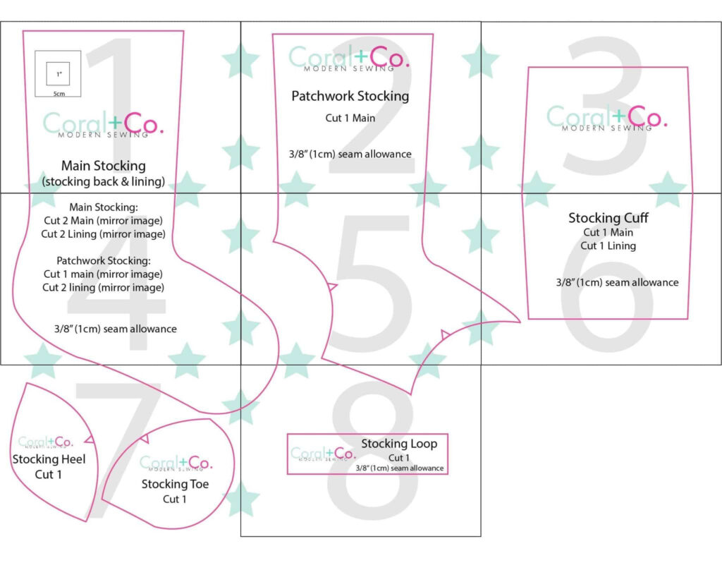 Christmas Stocking Sewing Template Printable | Template Samples